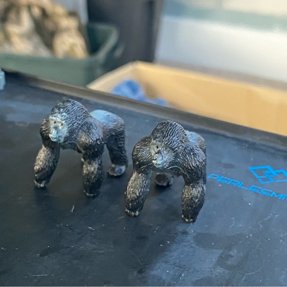 Accents | 2 Mini Gorilla Silverback Africa Safari Figures Pvc 15 | Poshmark